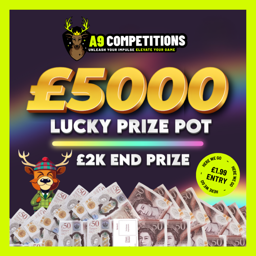 £5000 LUCKY PRIZE POT | £2K END PRIZE | £3K INSTANTS – A9 Competitions