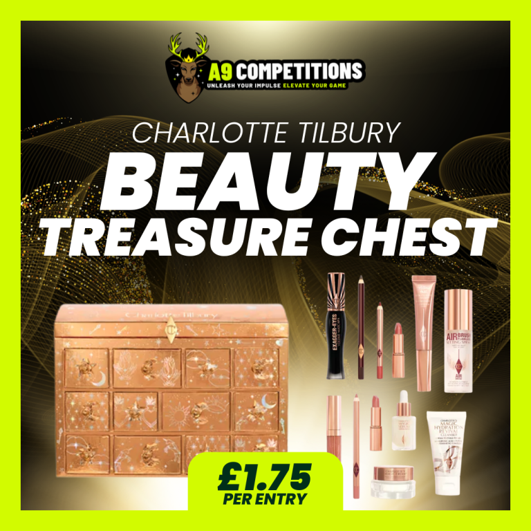 CHARLOTTE TILBURY TREASURE CHEST OR £150 CASH – A9 Competitions